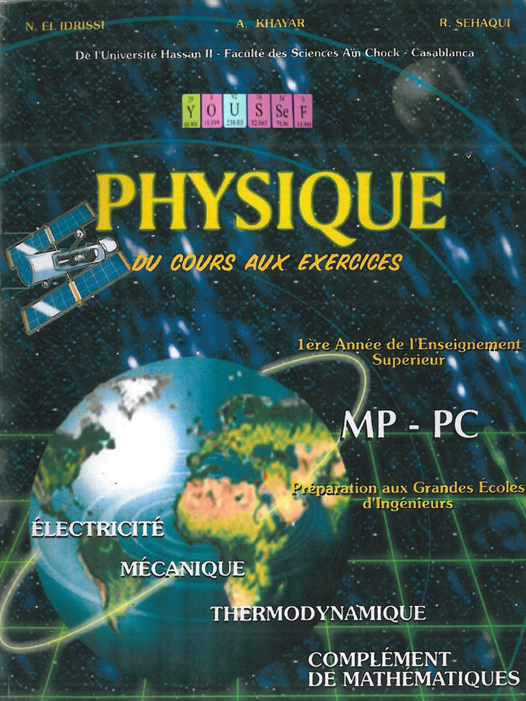 Physique 1re Année de L'enseignement Supérieur MP PC Du Cours Aux | PDF
