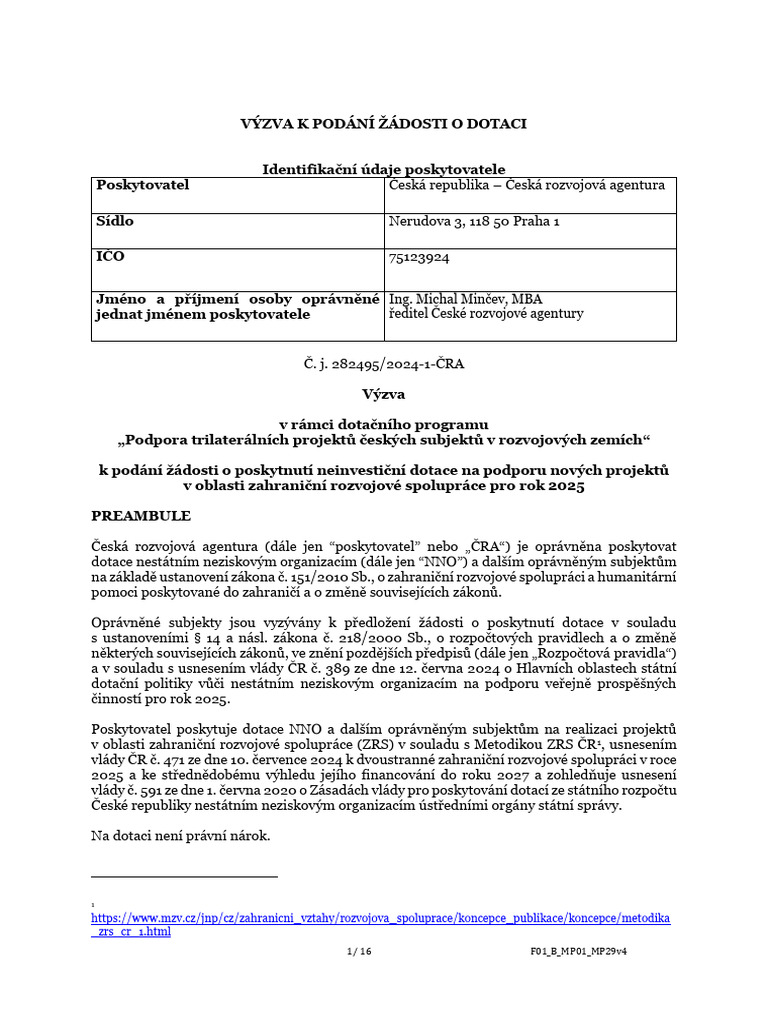 Úprava - Výzva Na Trilat - 2025 - Final | PDF