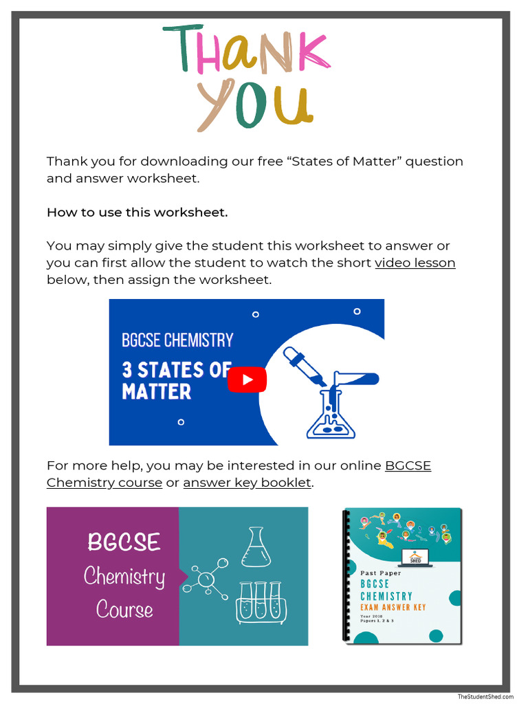 Introduction To States of Matter | PDF | Gases | Liquids