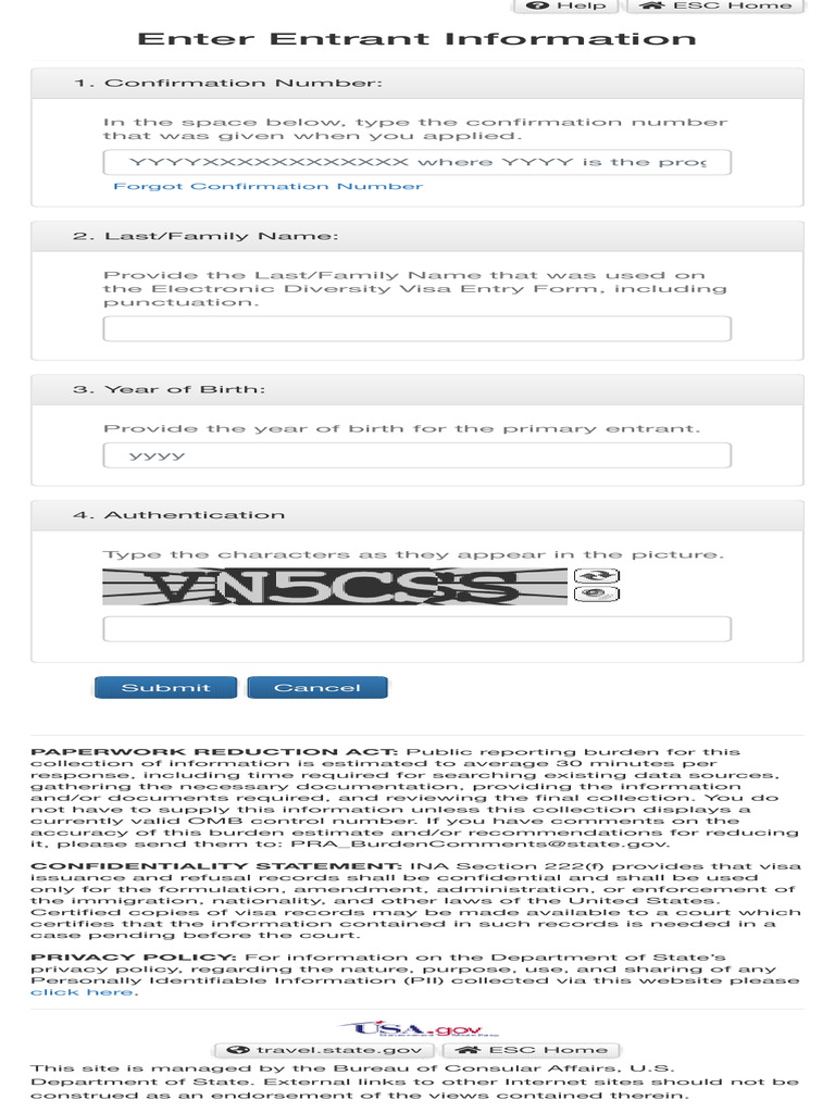 Entrant Status Check Web Site | PDF