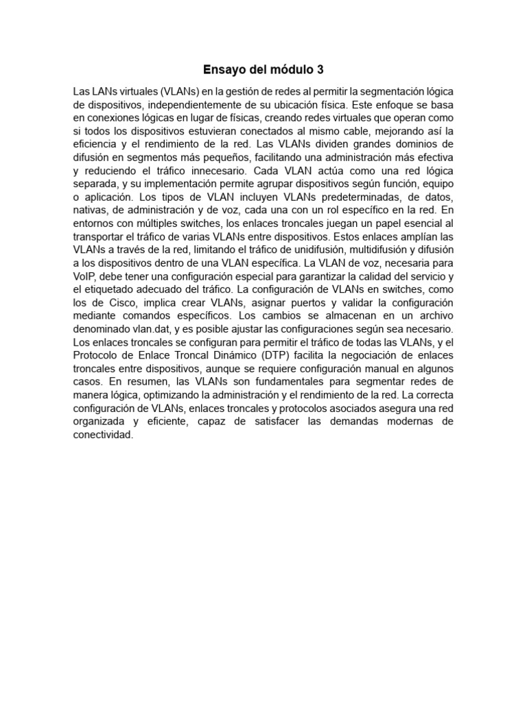 Ensayo Del Módulo 3 | PDF