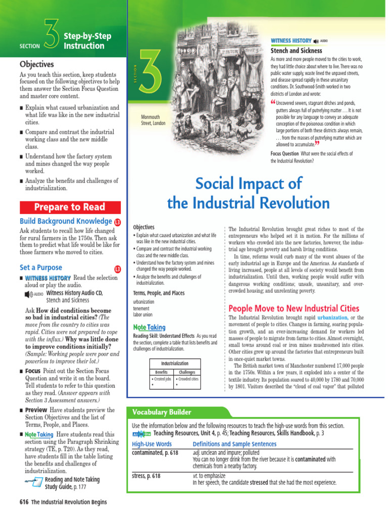 5.3 Social Impact of The Industrial Revolution | PDF | Methodism ...