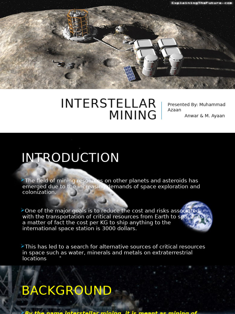 Interstellar Mining | PDF | Space Colonization | Mining