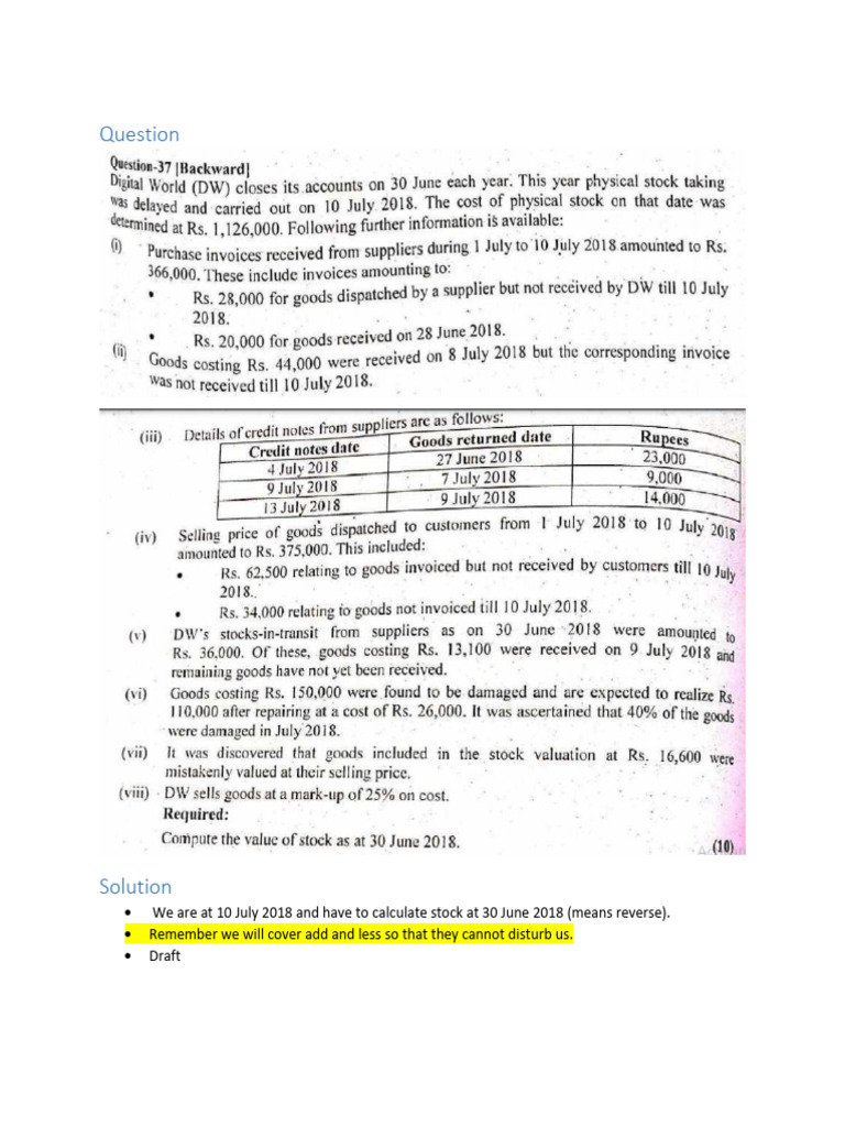 Lecture 61 | PDF | Stocks | Financial Accounting