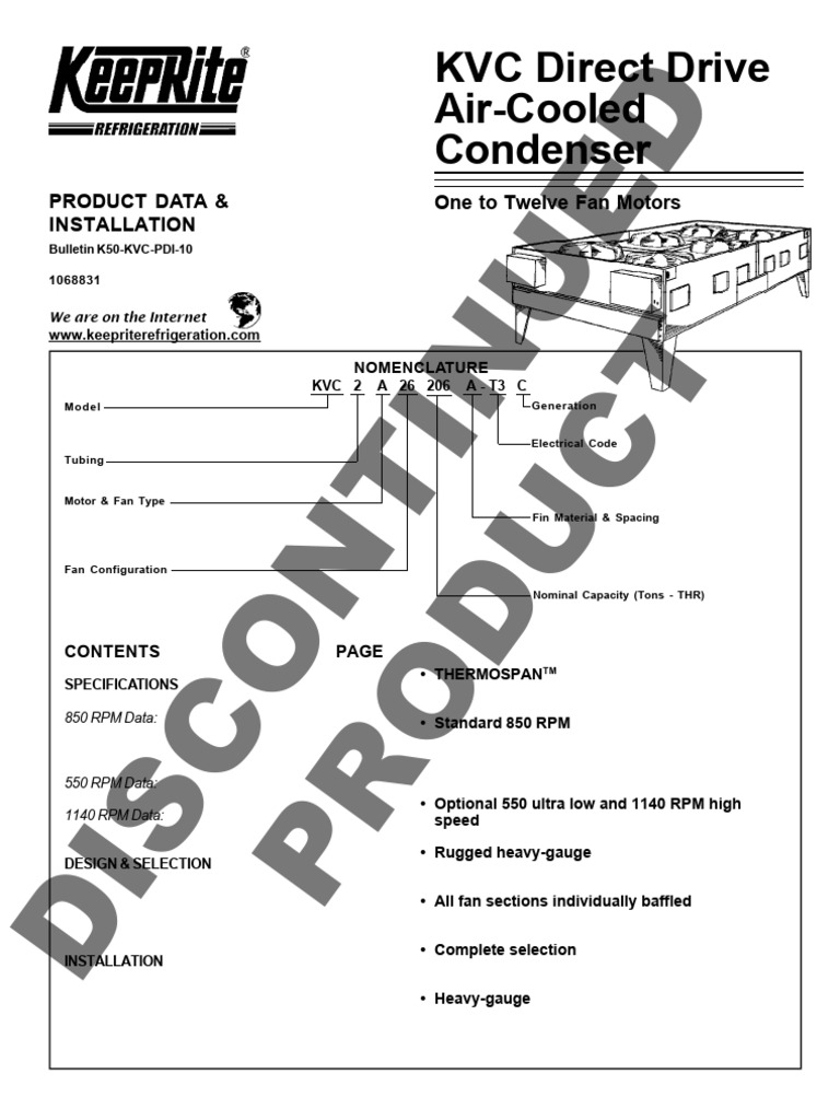 KVC Condensadoras | PDF | Manufactured Goods | Electricity