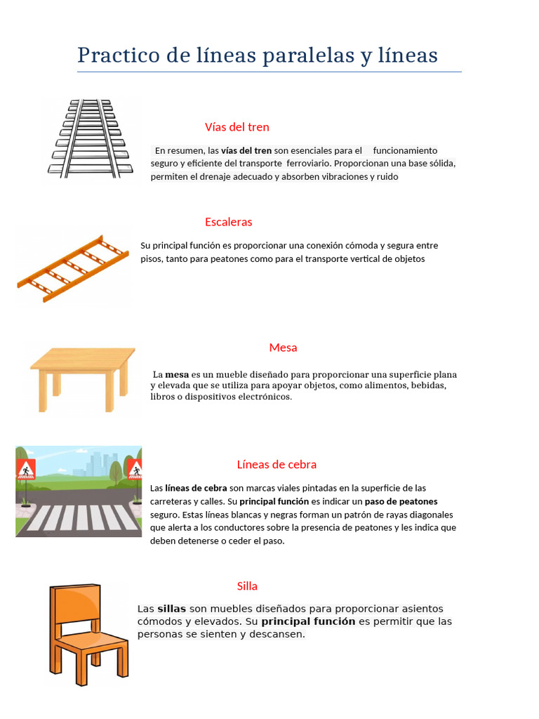 Practico de Líneas Paralelas y Líneas | PDF | Hogar, jardinería y bricolaje