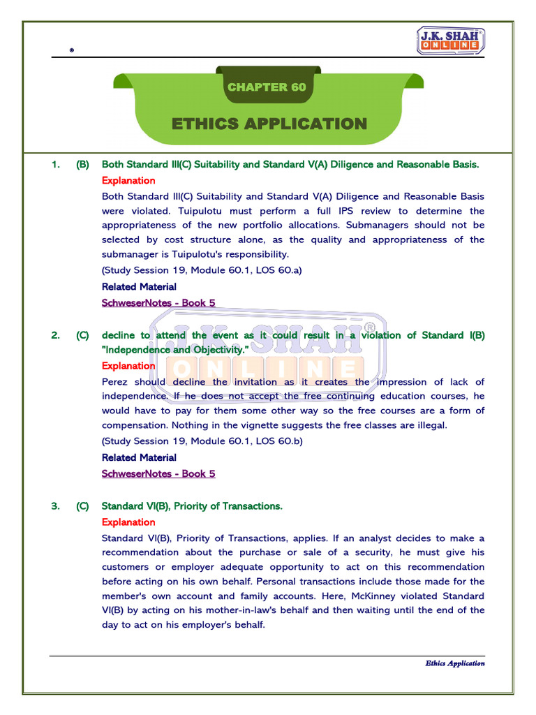 Ethics Application 1 | PDF | Employment | Business