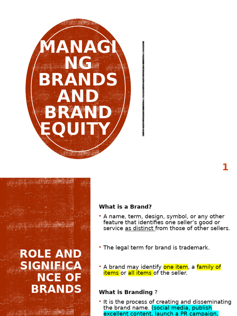 Managing Brands | PDF | Brand | Equity (Finance)