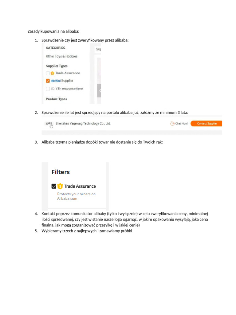 Alibaba Zasady Kupowania | PDF