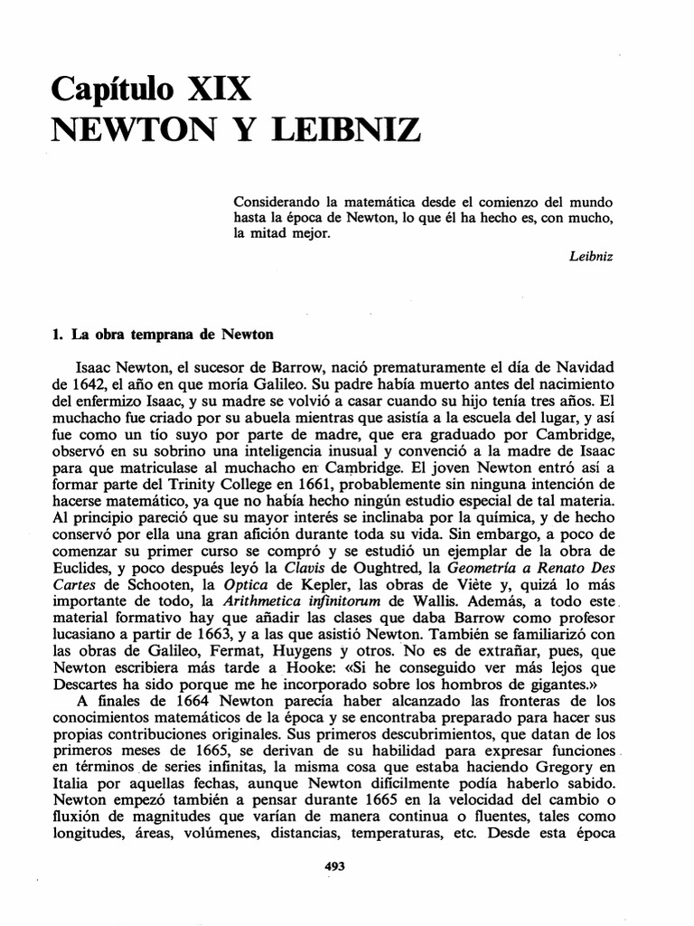 Newton y Leibniz | PDF