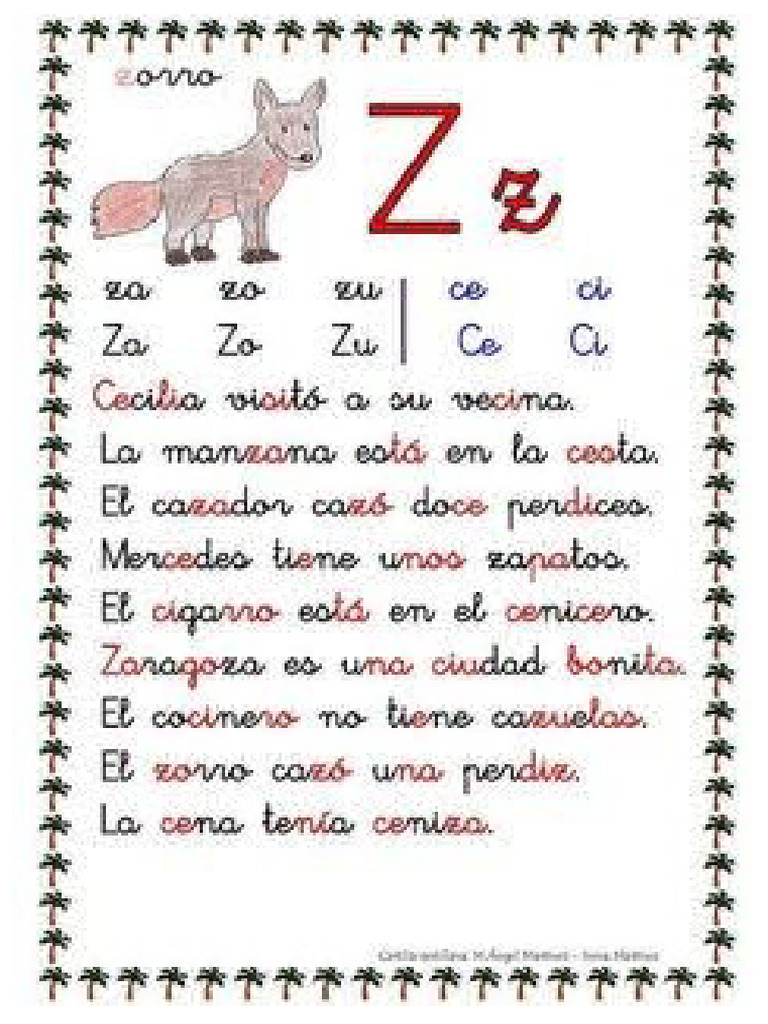 Oraciones Con La Z | PDF