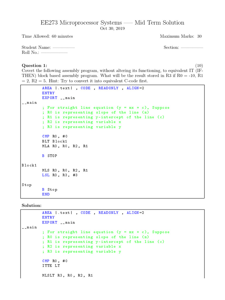 MPS MidTermSolution Fall 2019 | PDF | Computer Programming | Theoretical Computer Science