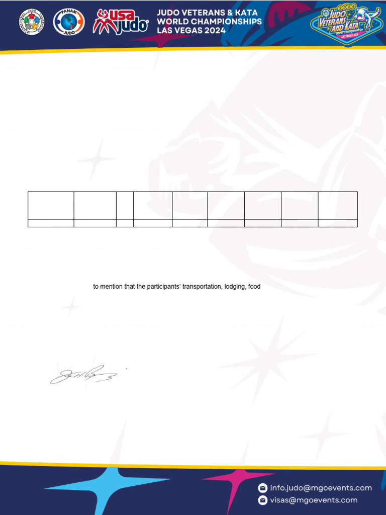 PJC Invitation Letter Mahfoud Maddoui | PDF | Sports & Recreation