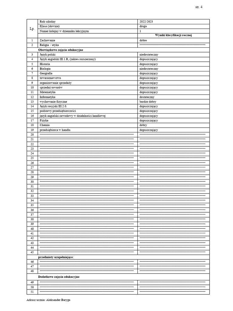 ArkuszOcen MEiN-I 50 2 SzablonStrony 4 | PDF