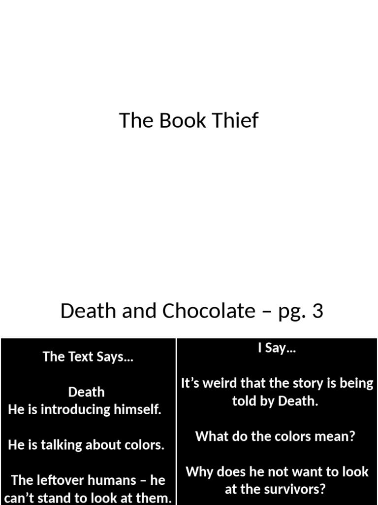 The Book Thief Notes and Questions 2 | PDF | Nazism | Nazi Germany