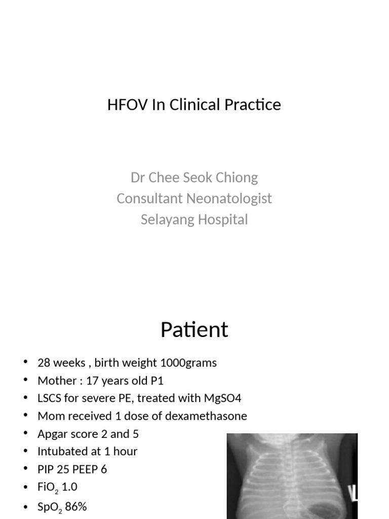 HFOV Techniques in Neonatal Care | PDF | Medical Specialties | Respiration