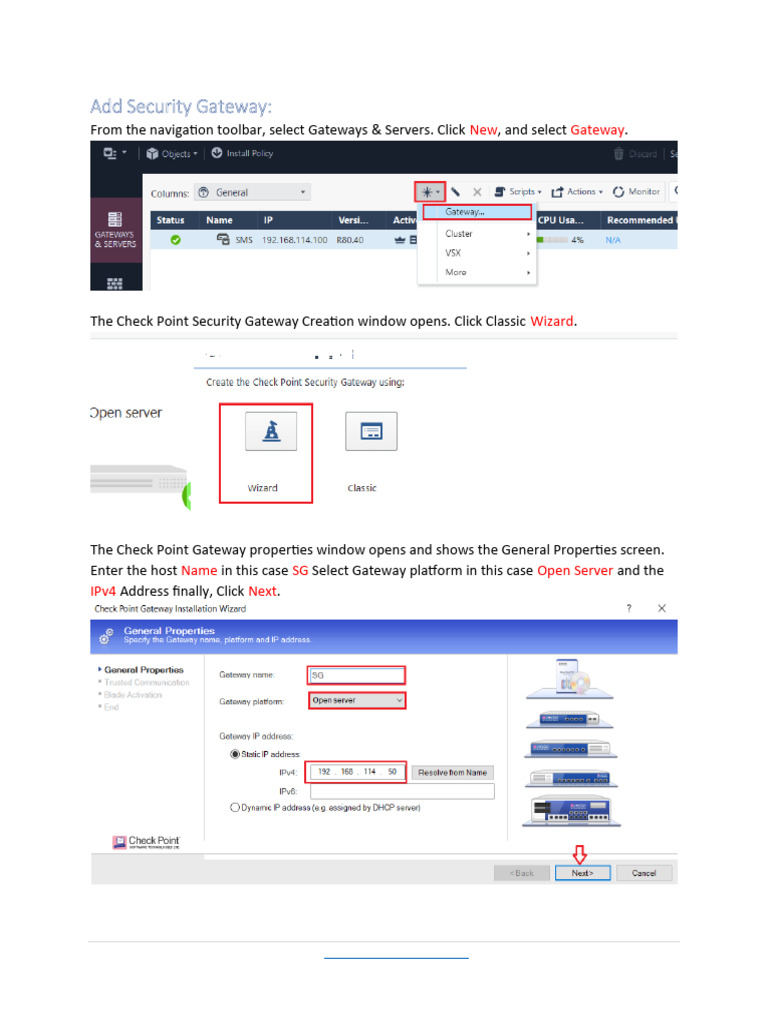 Add Security Gateway | PDF | Computers