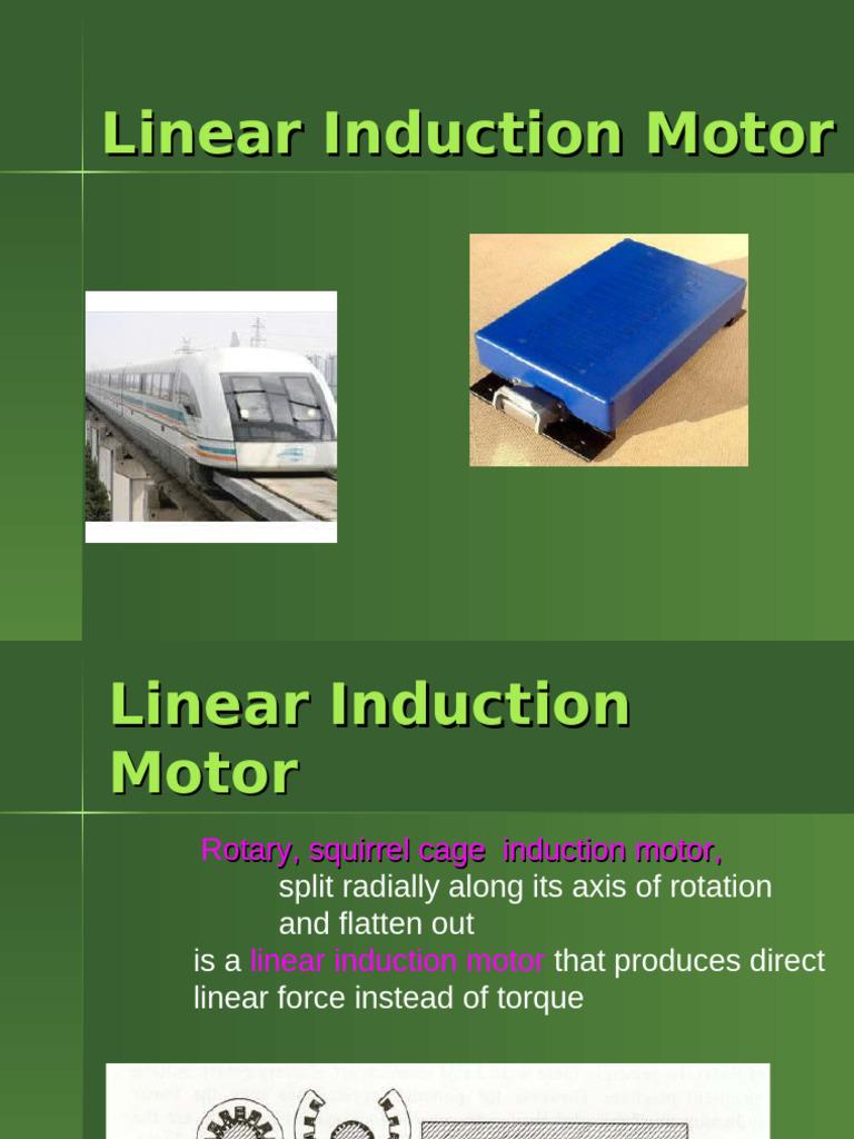 Linear Induction Motor | PDF | Electric Motor | Rotation