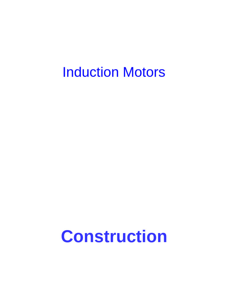 Induction Motors | PDF | Electric Motor | Electricity