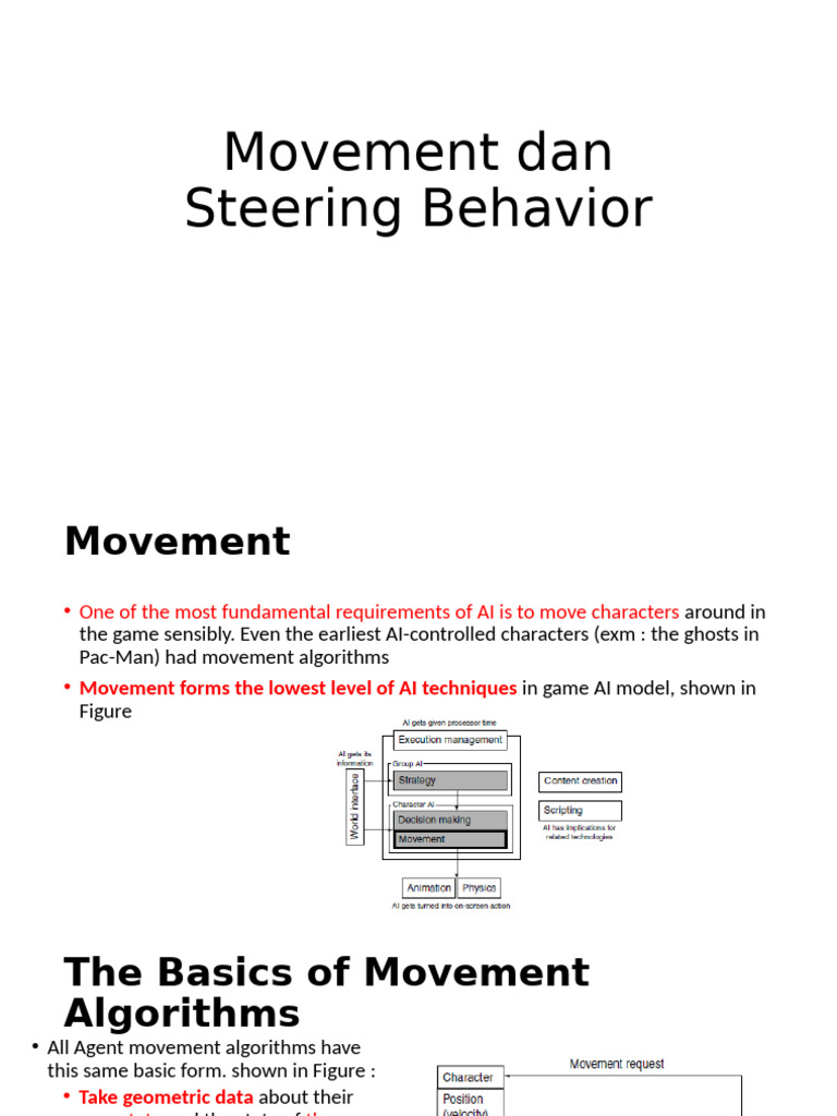 GAI3 - Movement Dan Steering Behavior - FIX | PDF | Acceleration | Kinematics