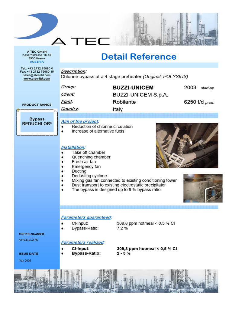 1116150806detail Ref B BUZZI-UNICEM Robilante A410 | PDF | Technology & Engineering