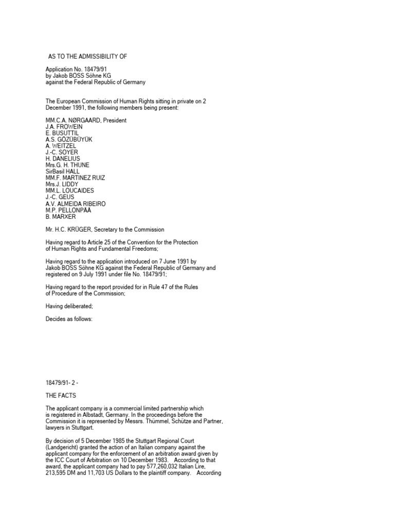 Admissibility Ruling on Arbitration Case | PDF | Arbitration | Judgment ...
