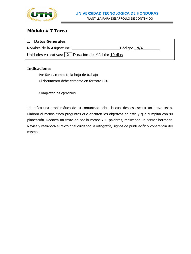 Tarea 7 | PDF | Crecimiento personal y profesional