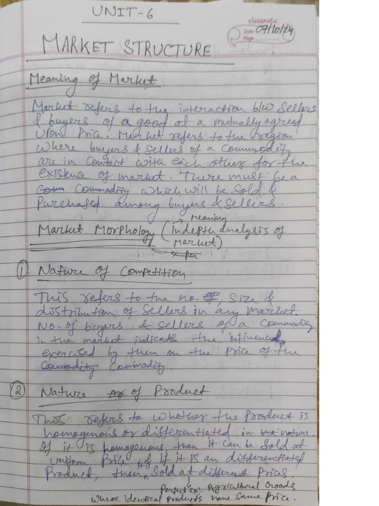Unit - 6 Market Structure | PDF
