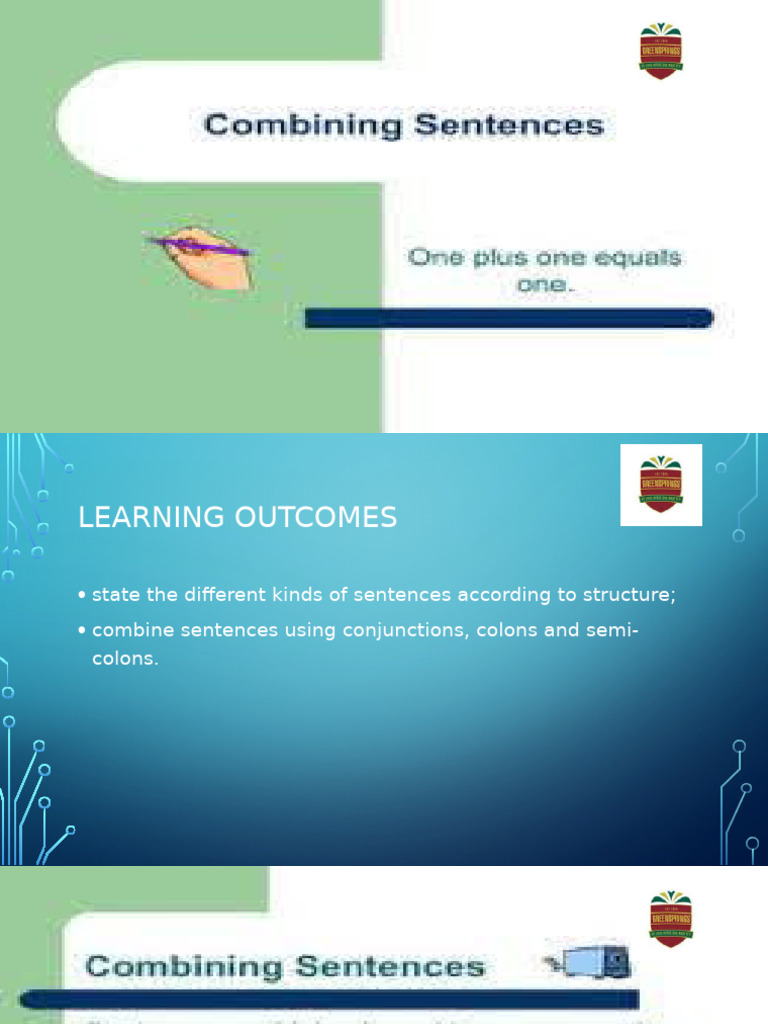 Combining Sentences | PDF