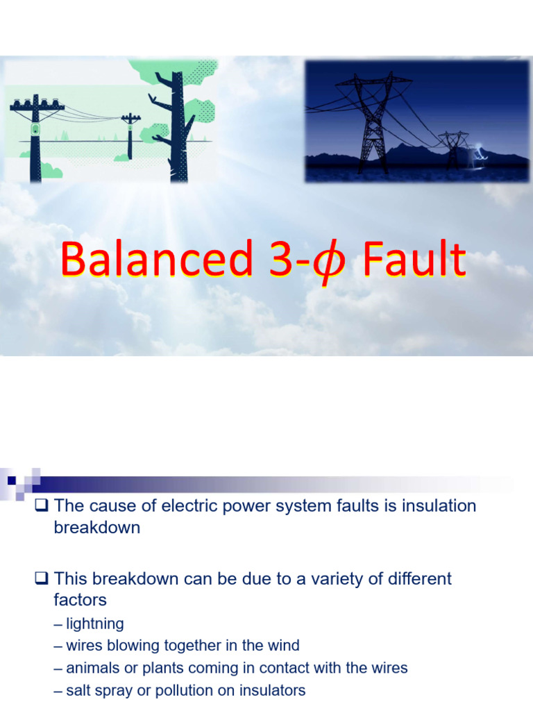 Balanced Three Phase Faults | PDF | Electric Motor | High Voltage