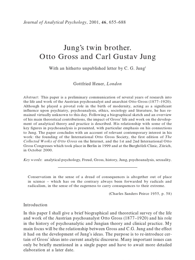 Otto Gross | PDF | Psychoanalysis | Wilhelm Reich