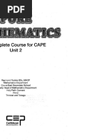 Additional Mathematics A Complete Course For CSEC | PDF