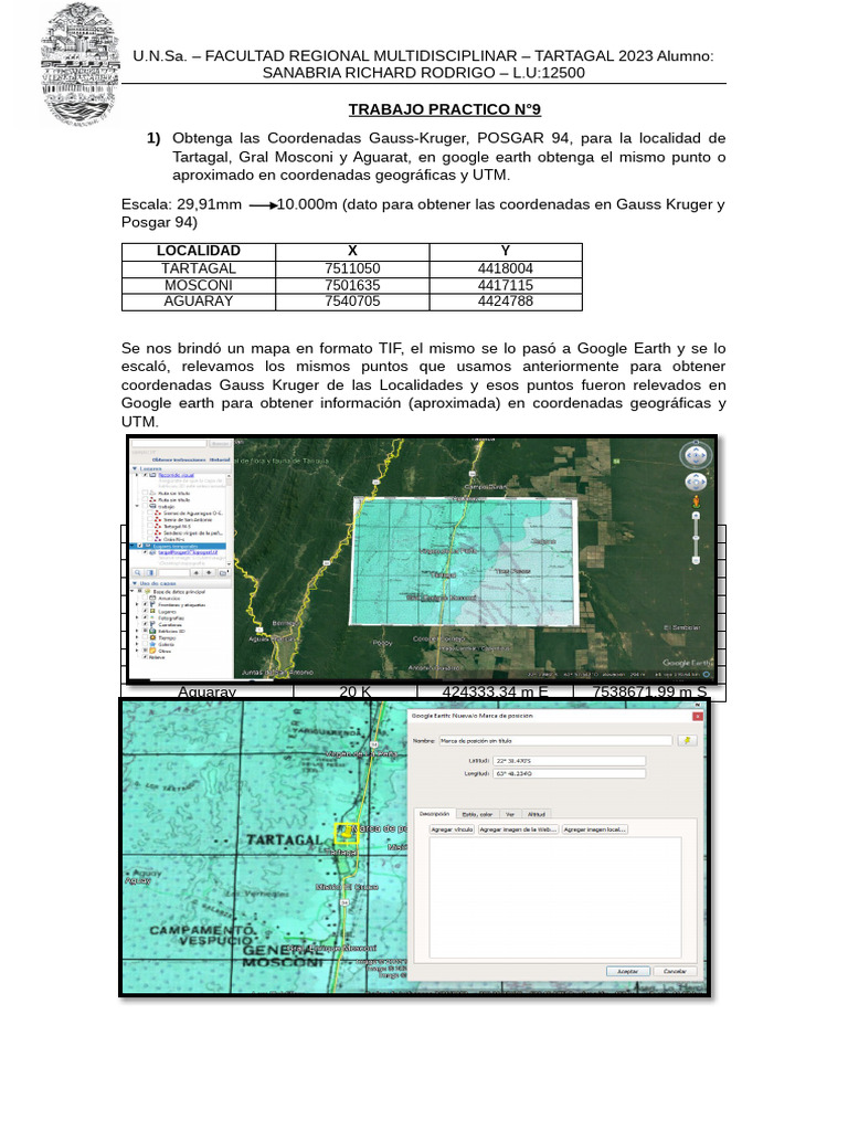 tp9 Rodrigo | PDF | Geometría analítica | Navegación