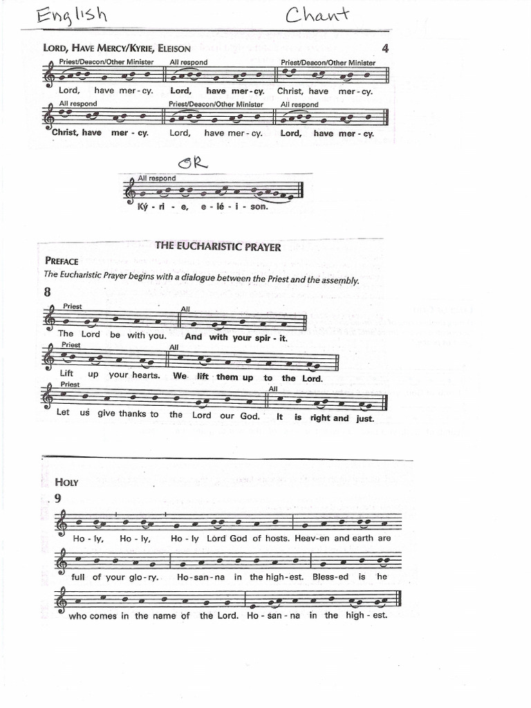 English Chant | PDF