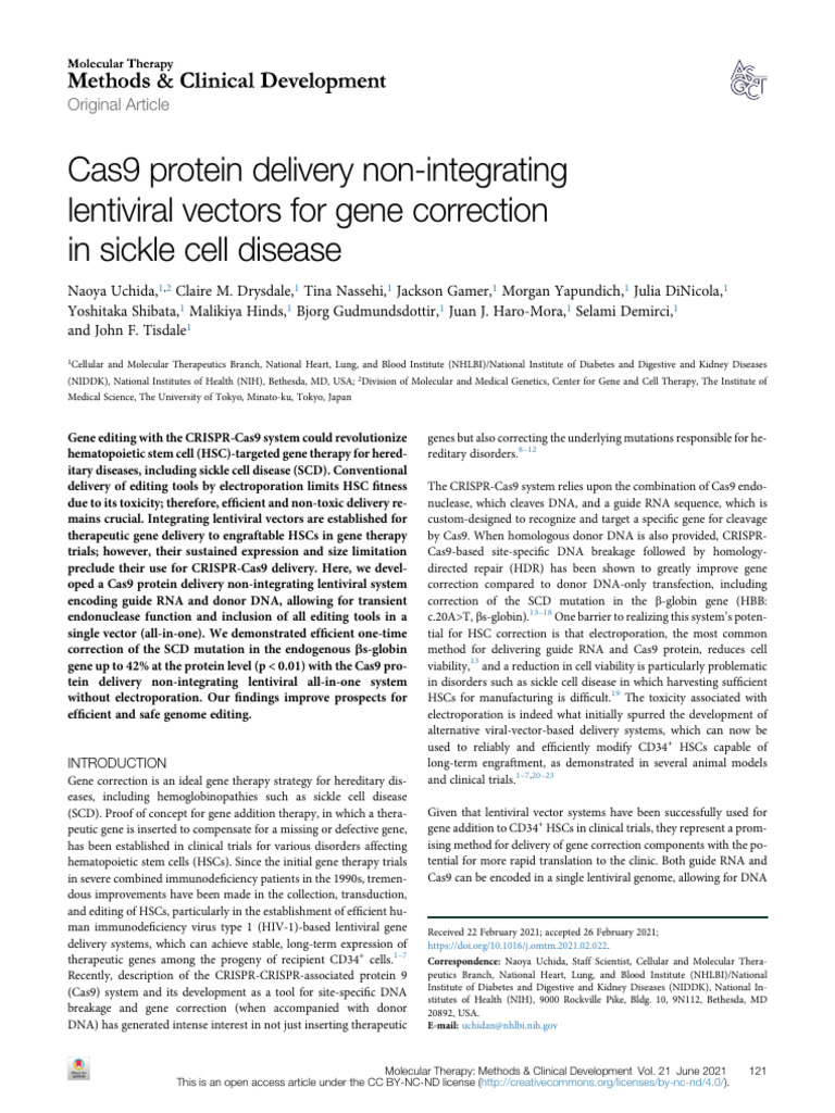 Uchida Et Al-2021-Molecular Therapy - Methods & Clinical Development ...