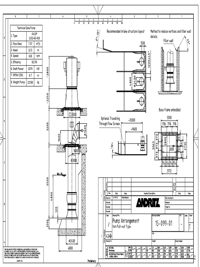 15-099-01 - Vertical Pump Layout Standard | PDF