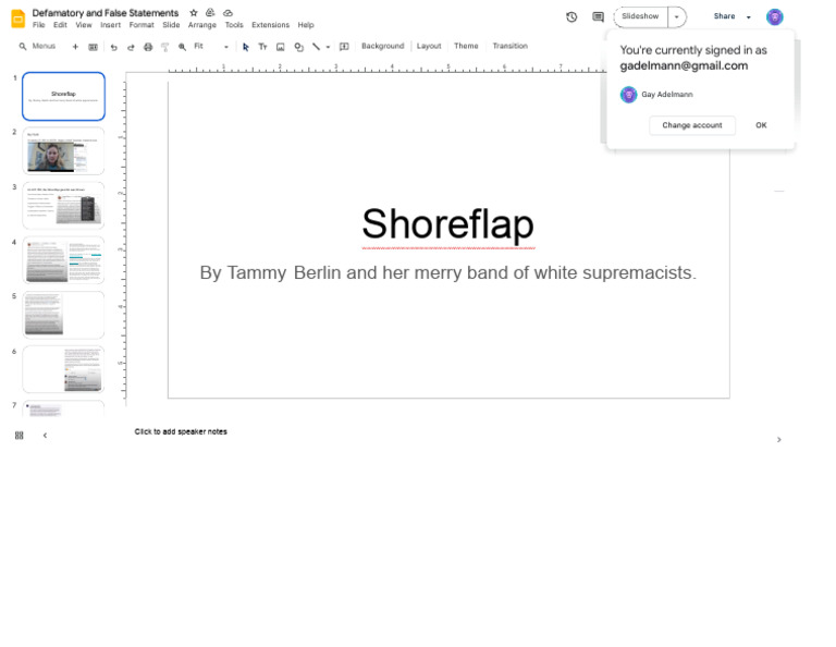 S1H - Defamatory and False Statements - Google Slides | PDF