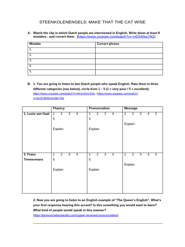 English for Dutch Speakers | PDF | English Language | Linguistics