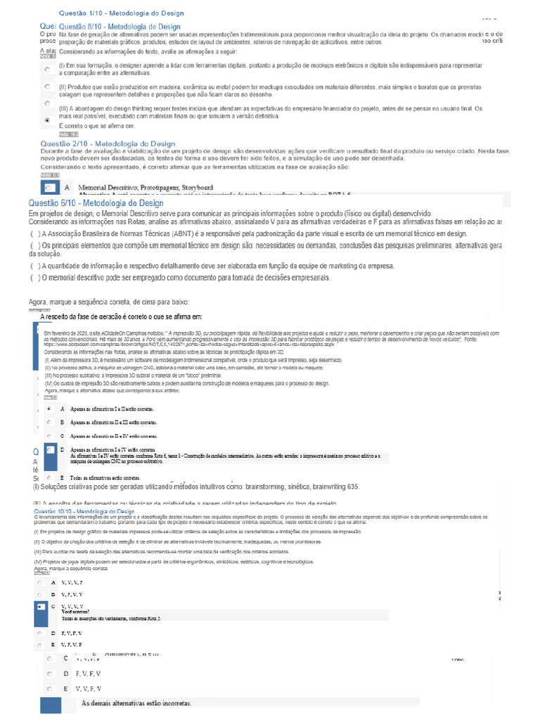 Metodologia Do Design - Apol 2.4 | PDF