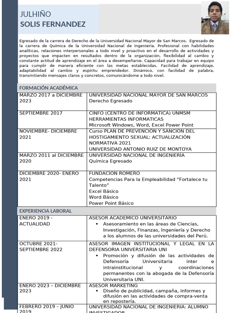 CV-2024 Julhiño Solis | PDF