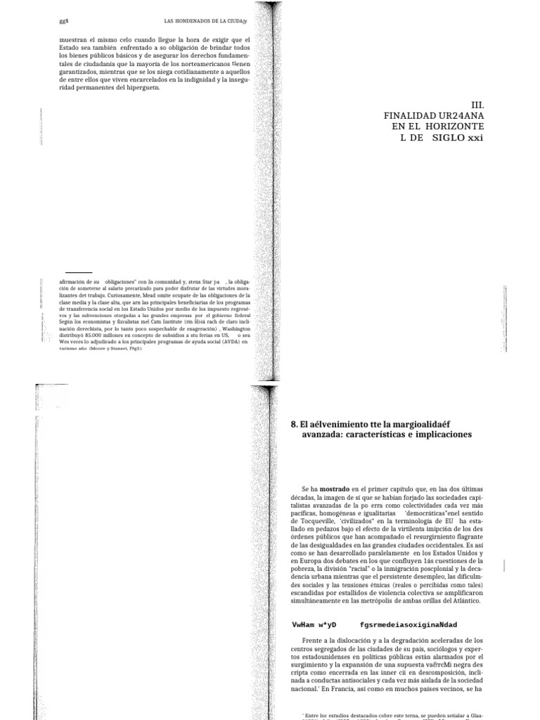 Wacquant, 2007 | PDF | Desempleo | Empleo