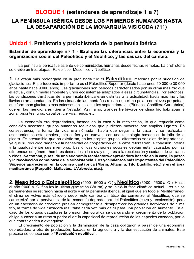 Estándares y Definiciones BLOQUE 1 | PDF | imperio Romano | Fenicia