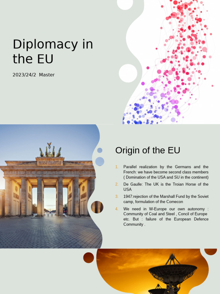 Diplomacy in The EU1 | PDF | European Union | Eurozone