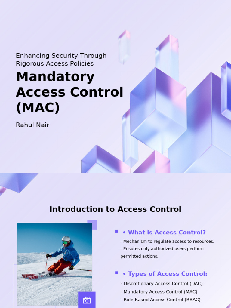 Mandatory Access Control Presentation | PDF | Access Control | Computer ...