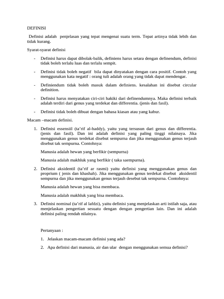 Definisi | PDF