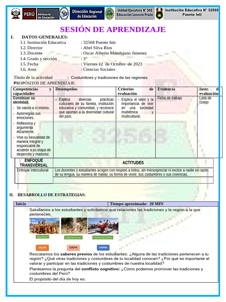 Sesion 12 4° y 5° DPCC 3° y 2° CC - Ss | PDF | Maestros | Evaluación