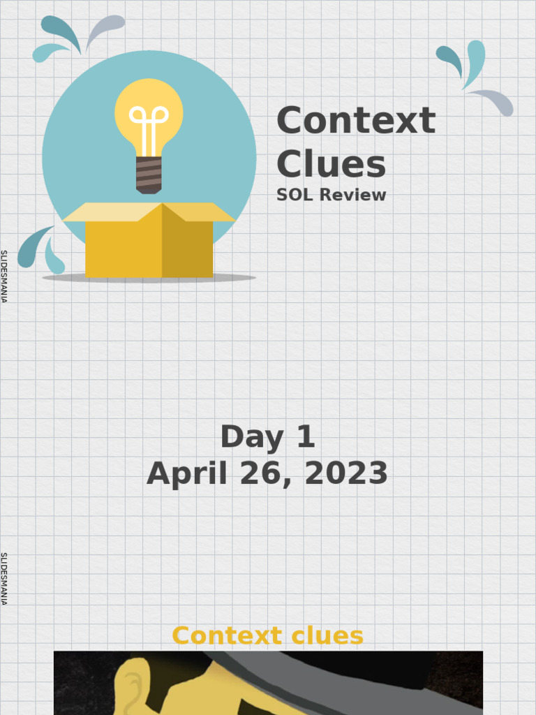 Context Clues Review | PDF | Home & Garden