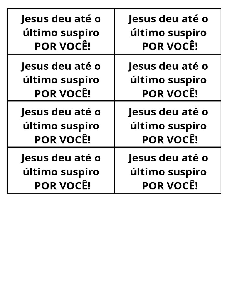 Sacrifício de Jesus por Você | PDF