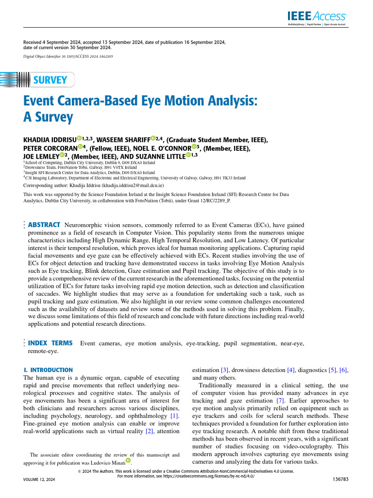 Event Cameras for Eye Analysis | PDF | Eye | Simulation