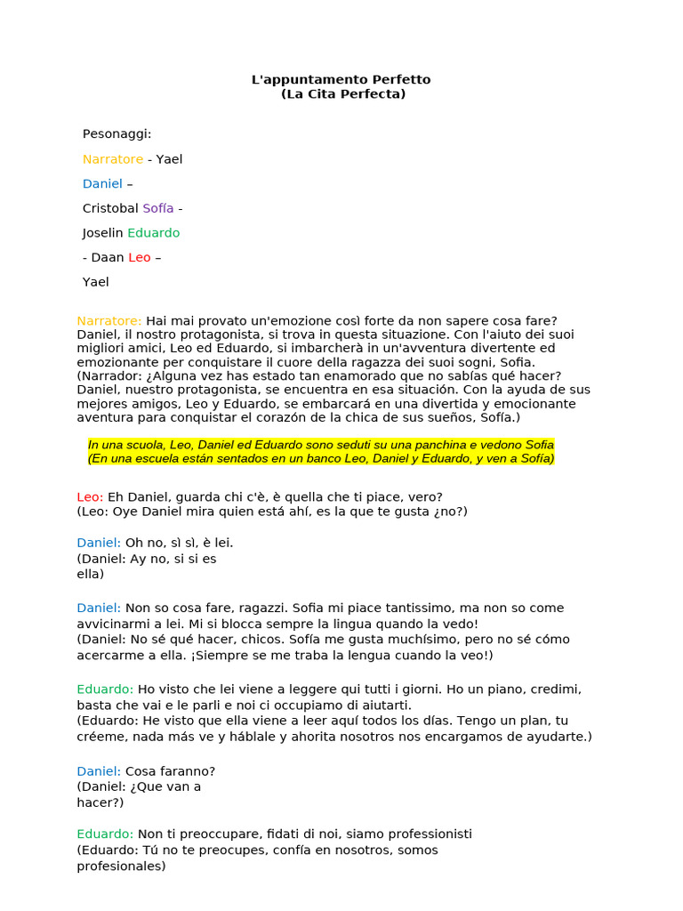 La Cita Perfecta | PDF | Ópera | Composiciones musicales vocales